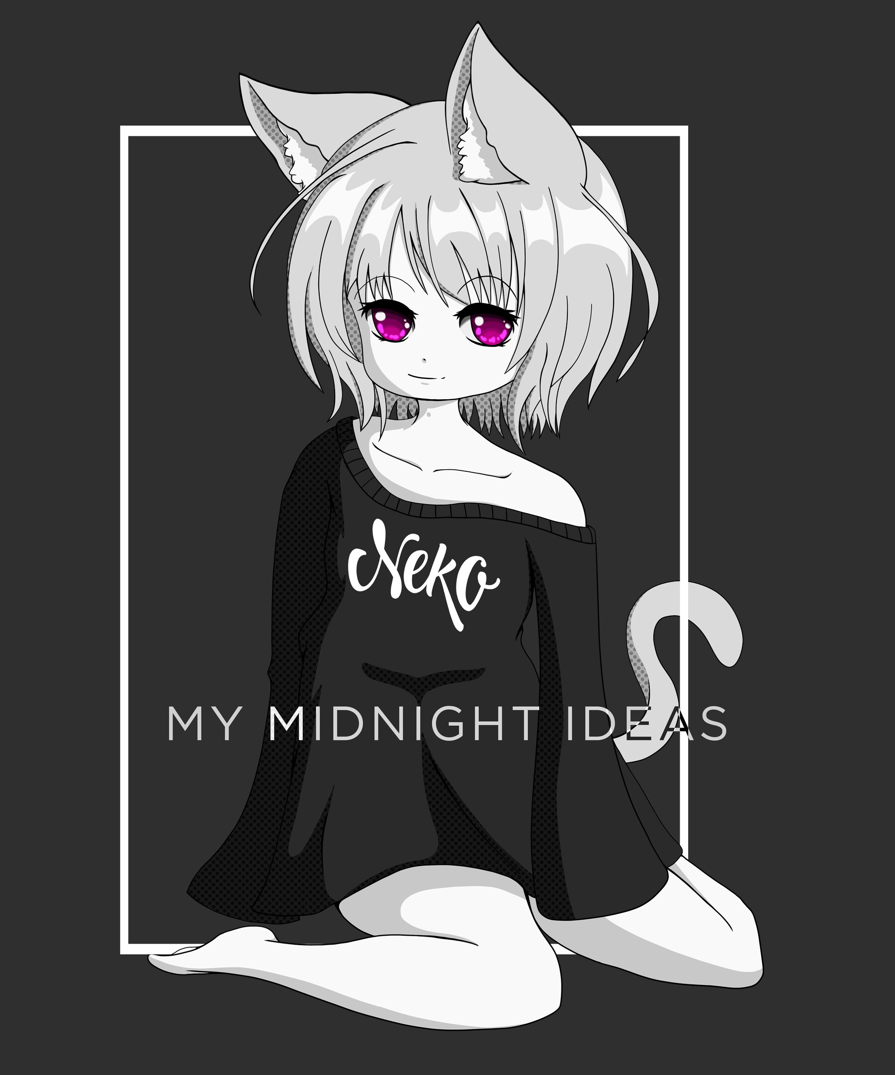 ArtStation - Sweet Neko Girl with Manga Format | Artworks