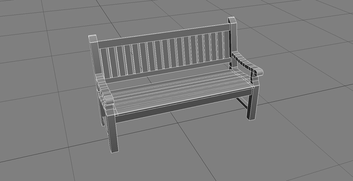 ArtStation - Garden Bench | Game Assets