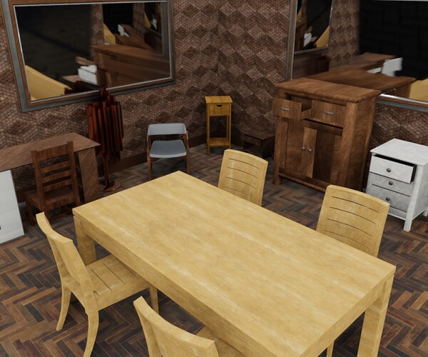 ArtStation - Furniture 3D Model Pack | Game Assets
