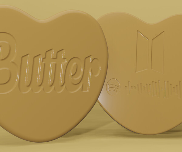 ArtStation - BTS BUTTER - Trinket Box 3D Printable | Resources