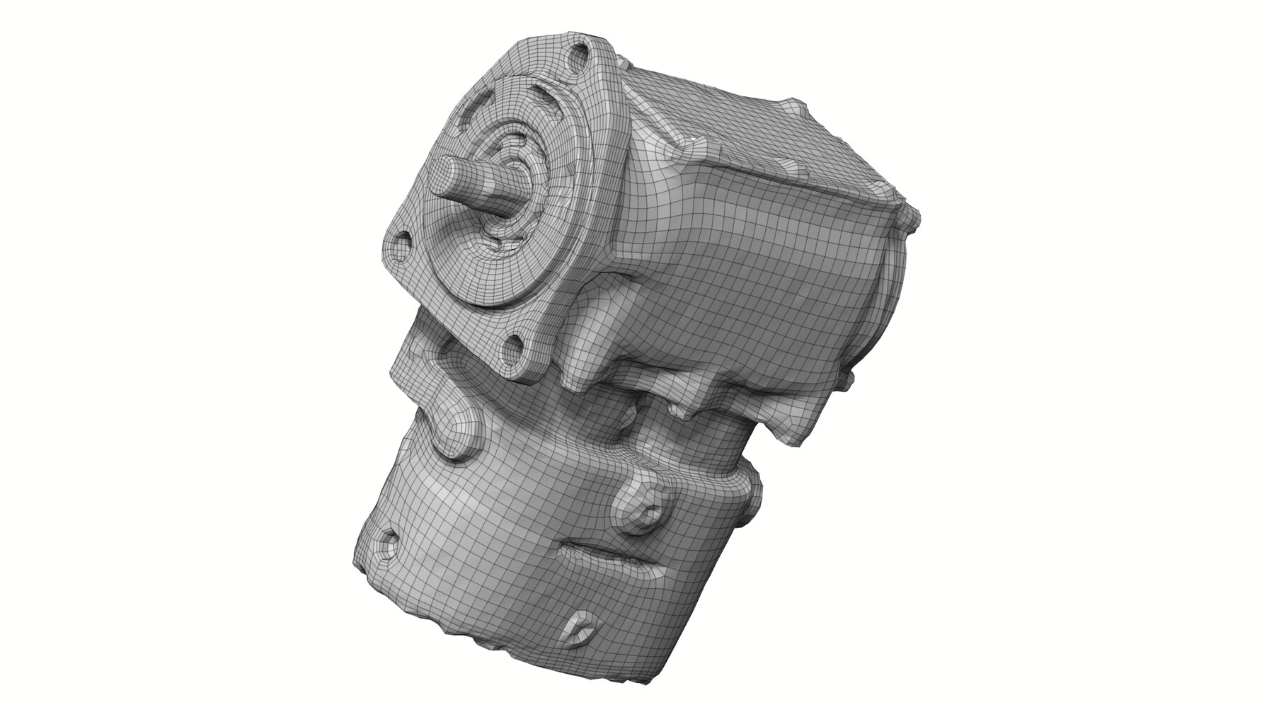 ArtStation - Old Engine Part Raw Scanned 3D Model | Resources