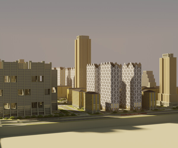 ArtStation - Building Blocks for Modern City Scenes – Kit 01 | Game Assets