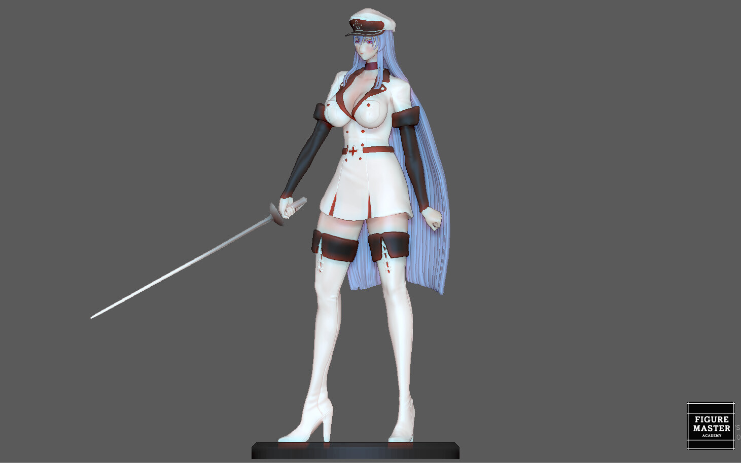ArtStation - ESDEATH AKAME GA KILL ANIME SEXY GIRL CHARACTER 3D PRINT ...