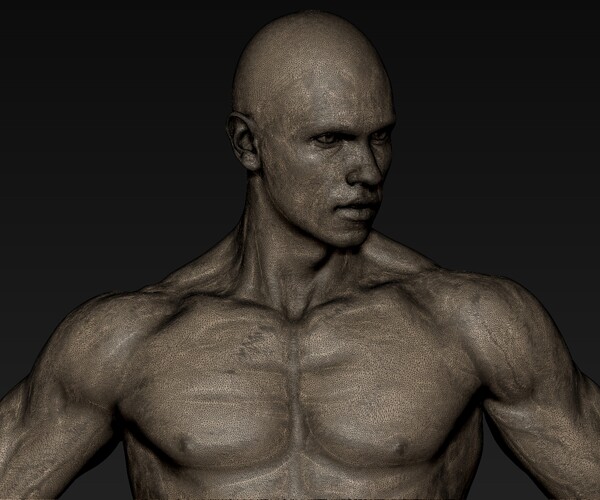 ArtStation - Male Full Body Sculpt Pose 14 | Resources