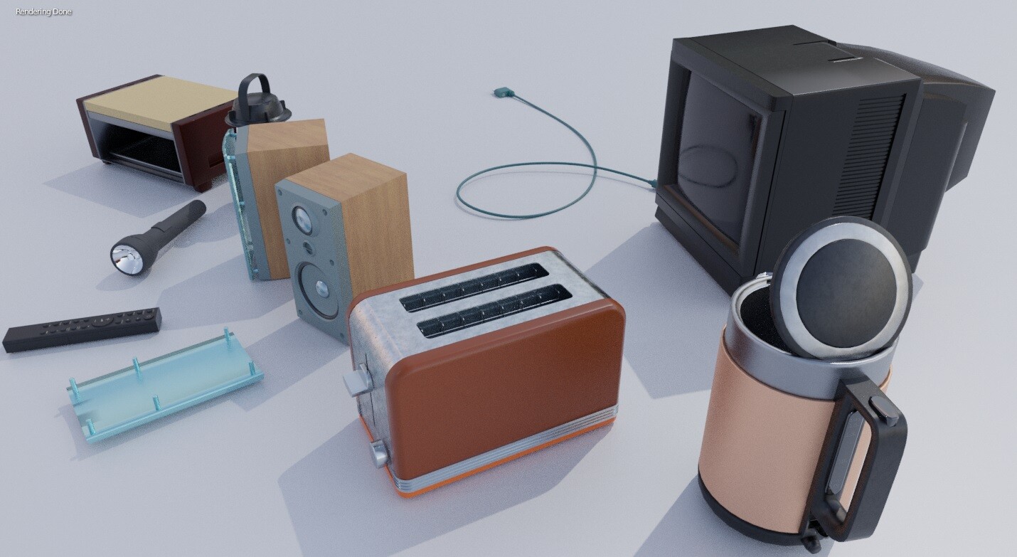 ArtStation - Electrical Applicances Kit | Game Assets