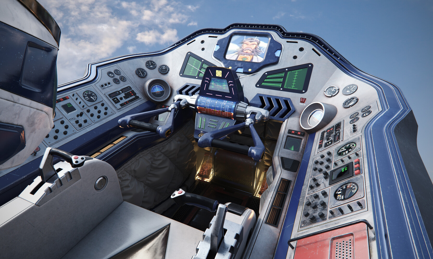 ArtStation - Volt Cruzer Cockpit | Resources