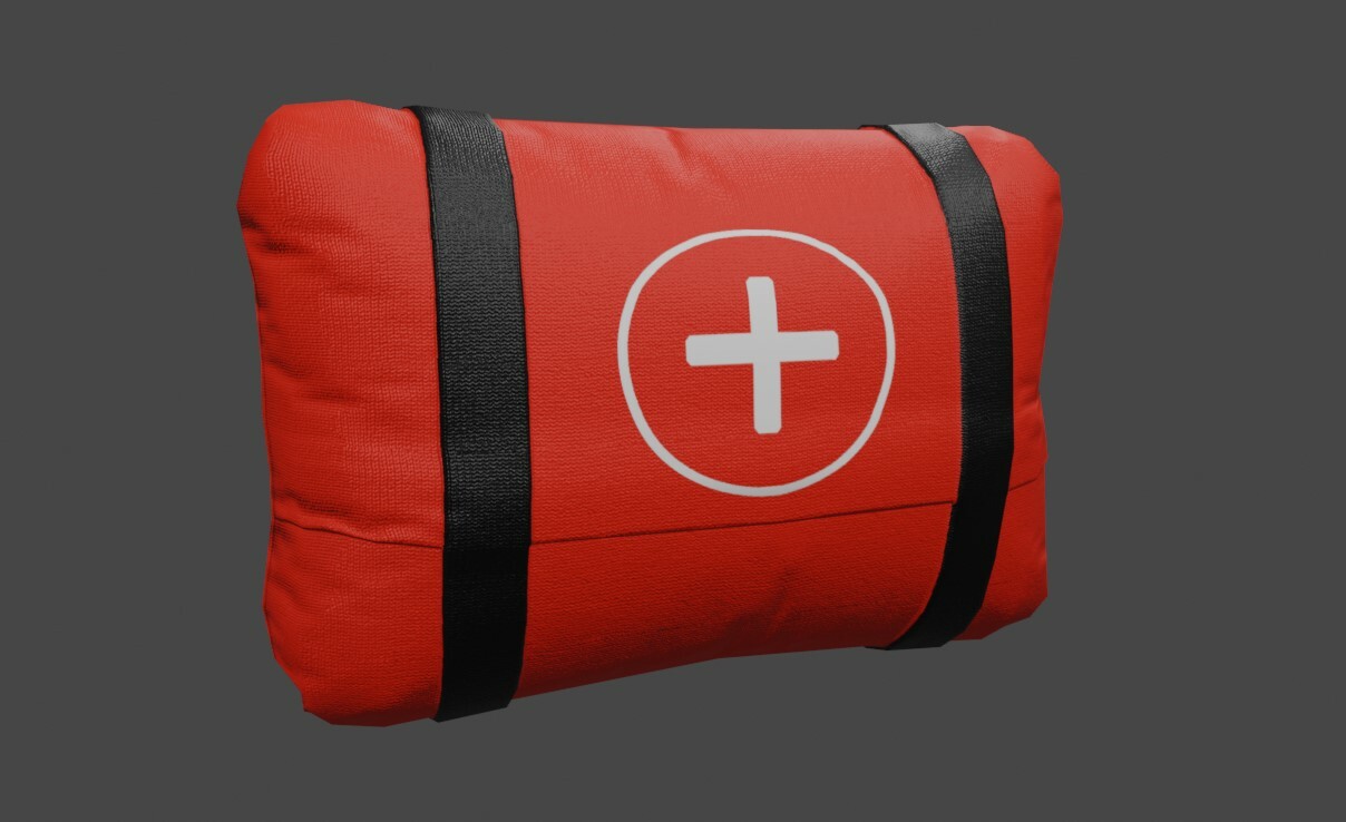 ArtStation - Medkit - Medical kit - First aid Low-poly 3D model | Game ...
