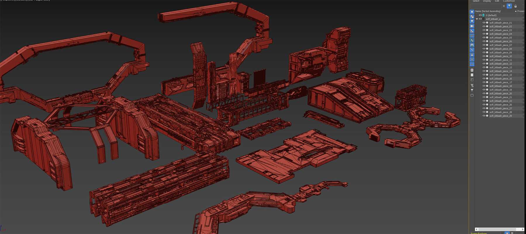 ArtStation - Scifi Kitbash Set 02 | Resources