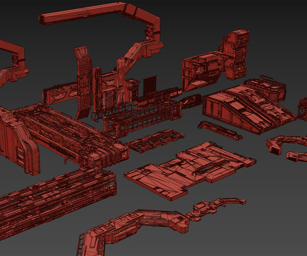 ArtStation - Scifi Kitbash Set 02 | Resources