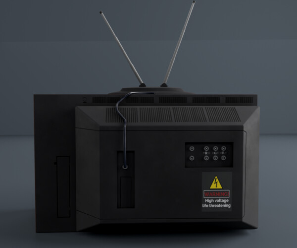 ArtStation - retro TV PRB Low-poly 3D model Low-poly 3D model | Game Assets