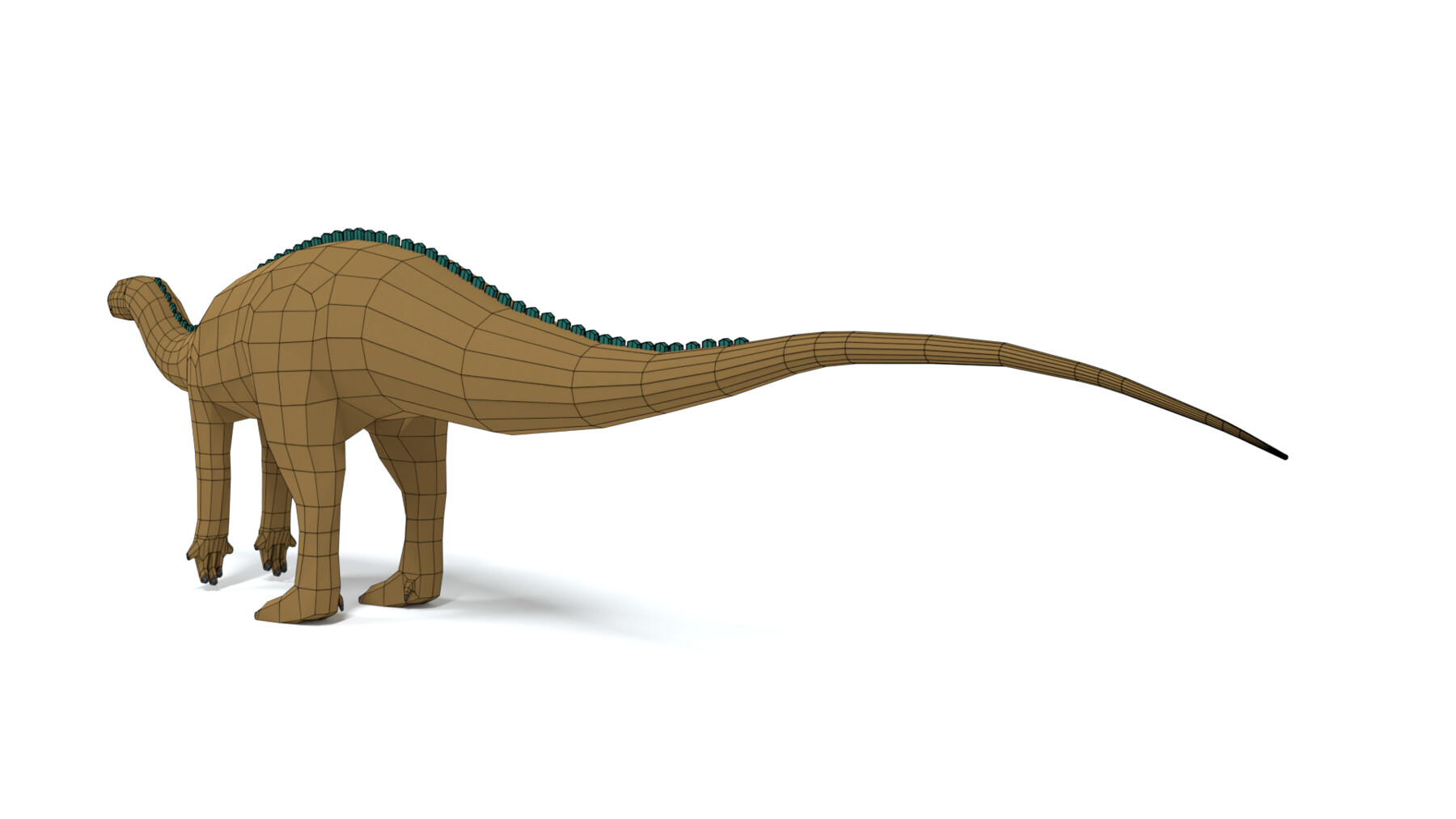 ArtStation - Low Poly Cartoon Tenontosaurus Dinosaur | Game Assets