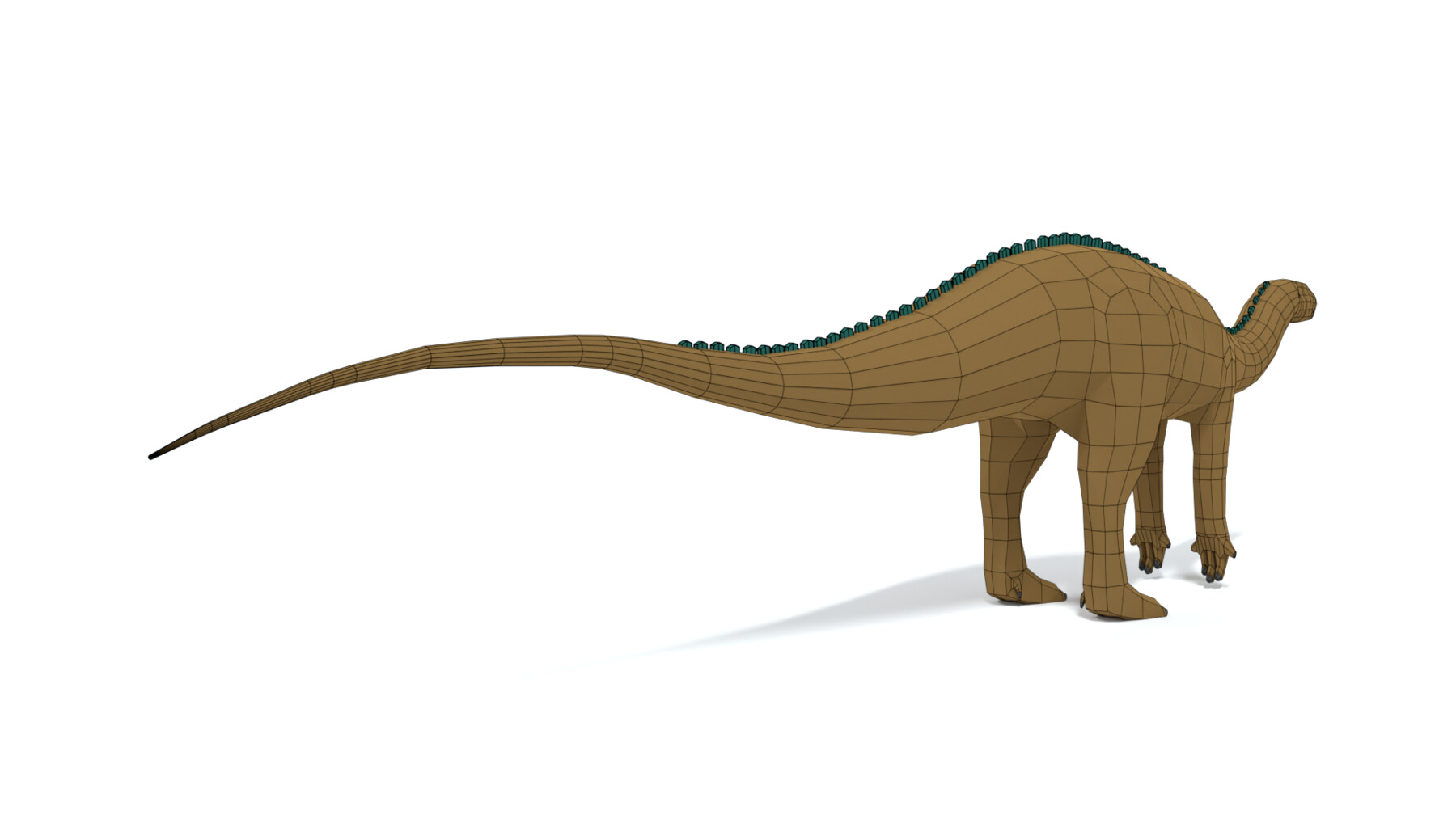 ArtStation - Low Poly Cartoon Tenontosaurus Dinosaur | Game Assets