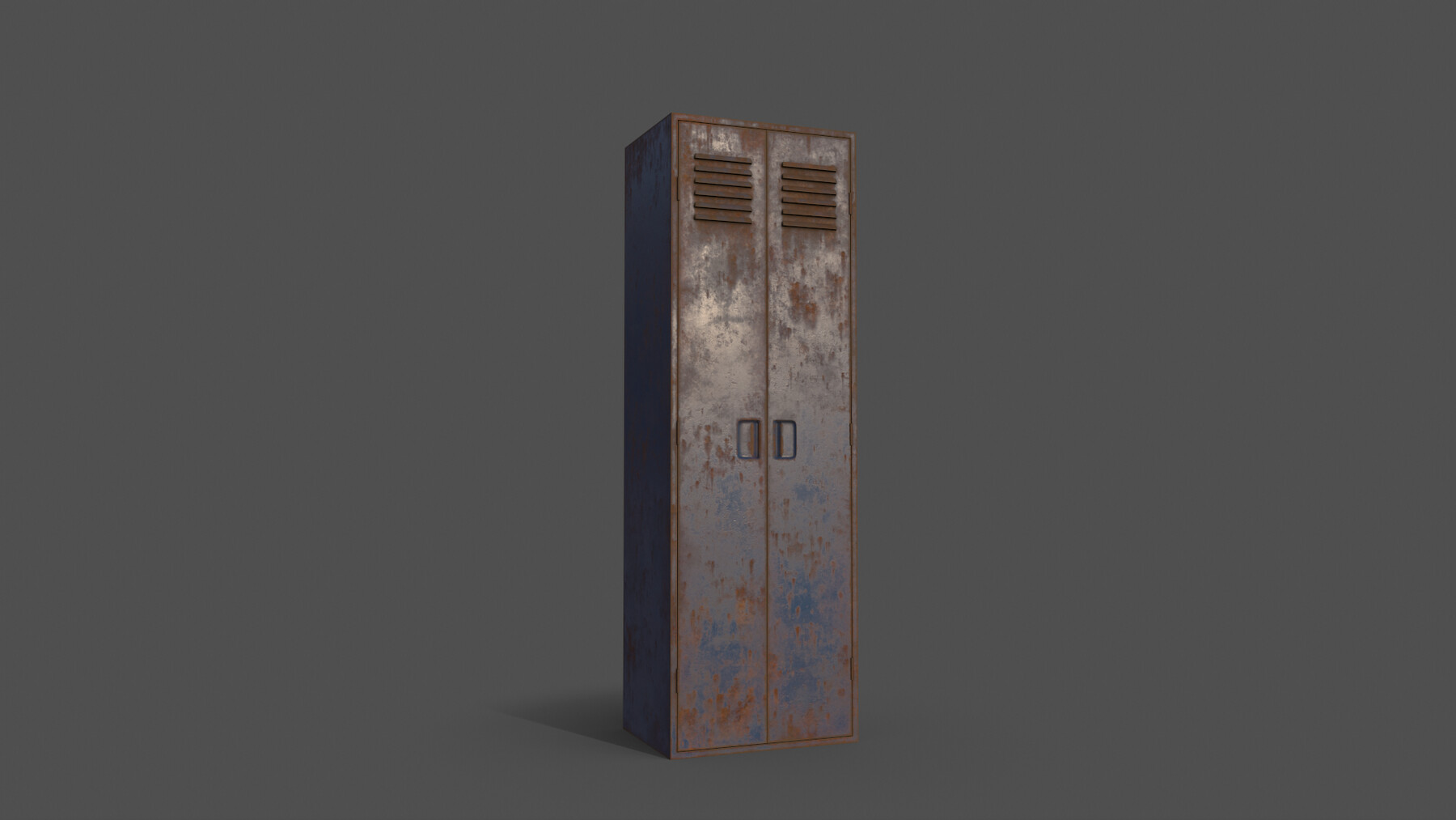 ArtStation - PBR School Gym Locker 09 - Blue Dark | Game Assets