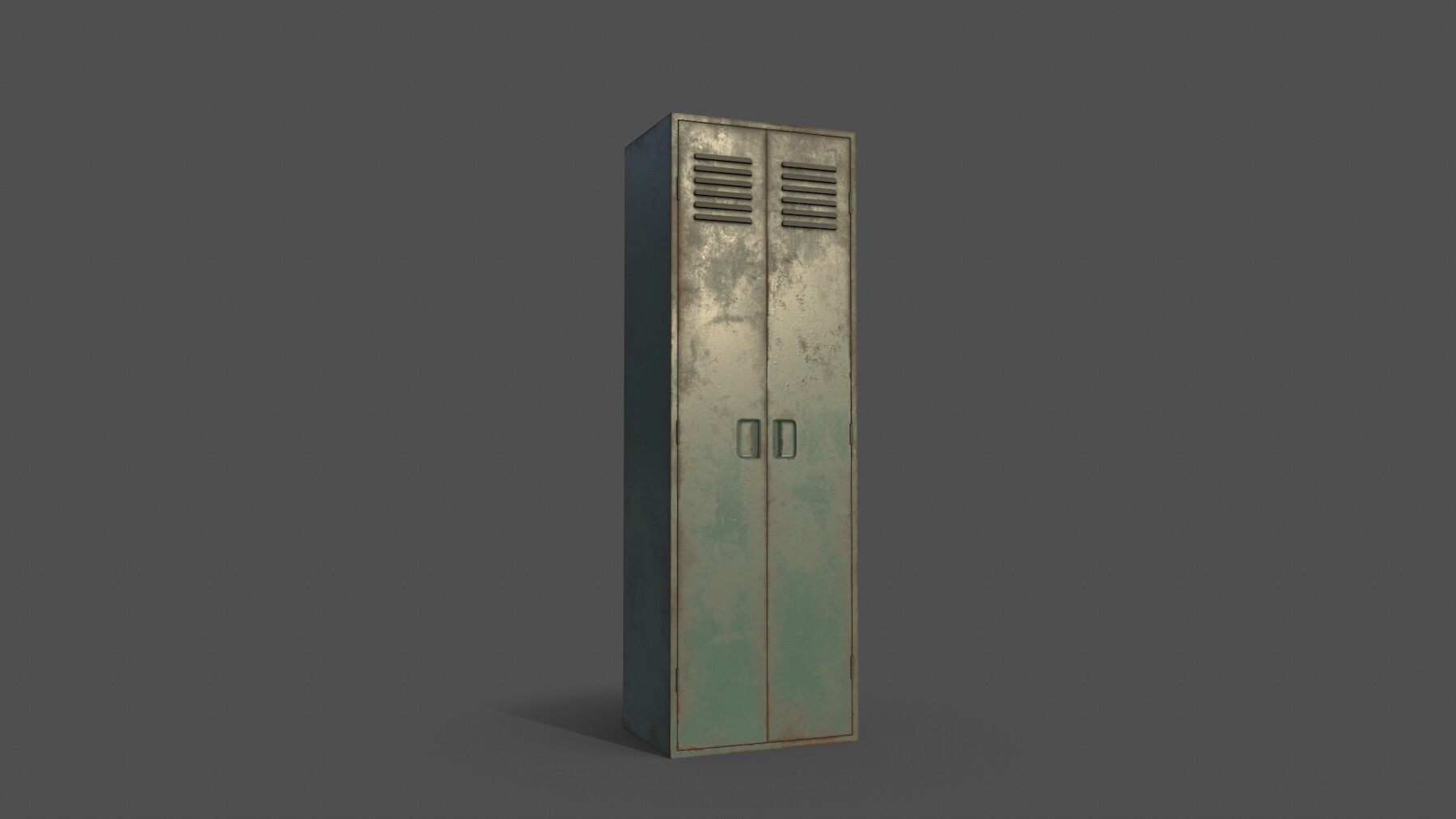 ArtStation - PBR School Gym Locker 09 - Green Light | Game Assets