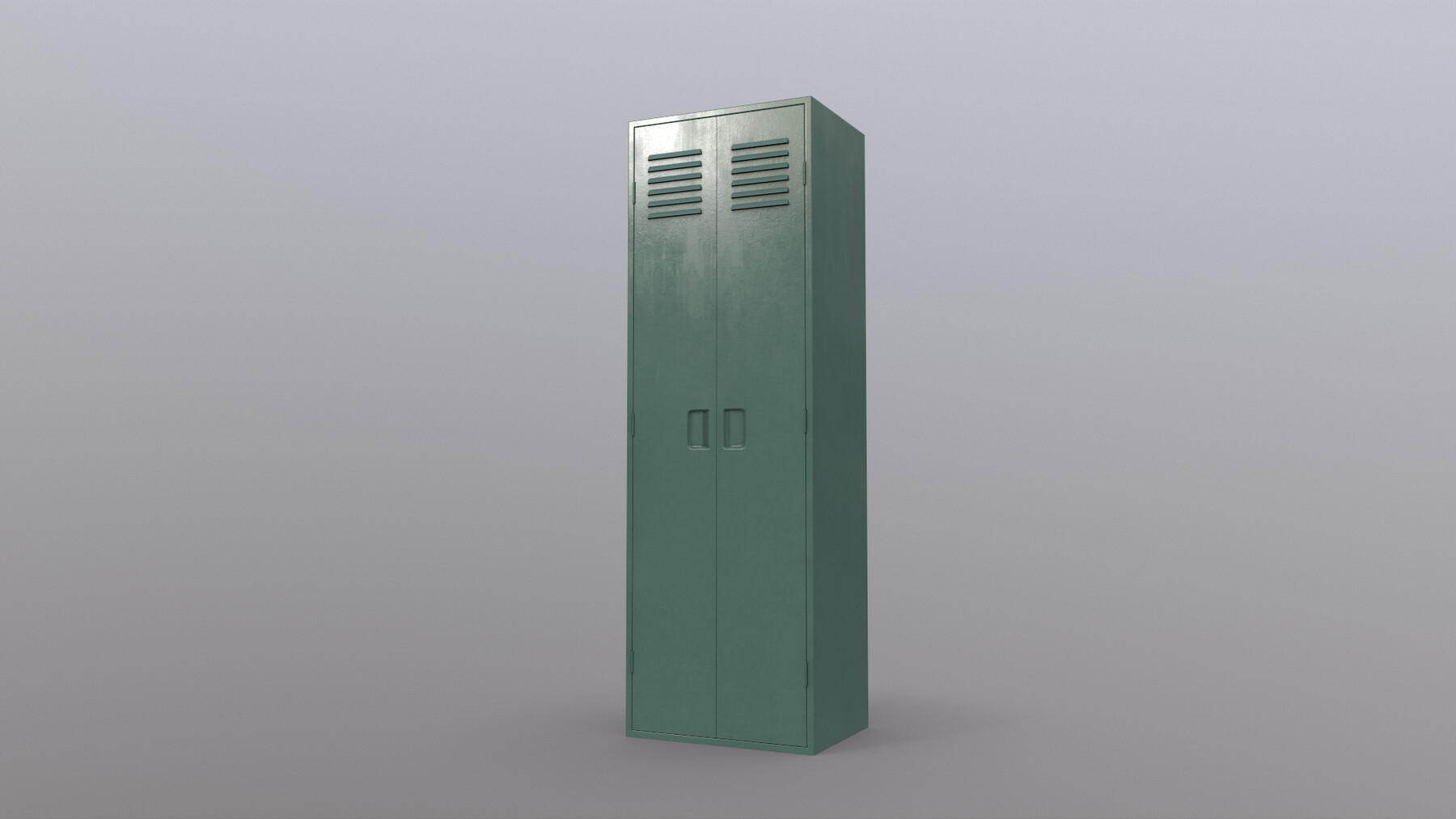ArtStation - PBR School Gym Locker 09 - Green Light | Game Assets