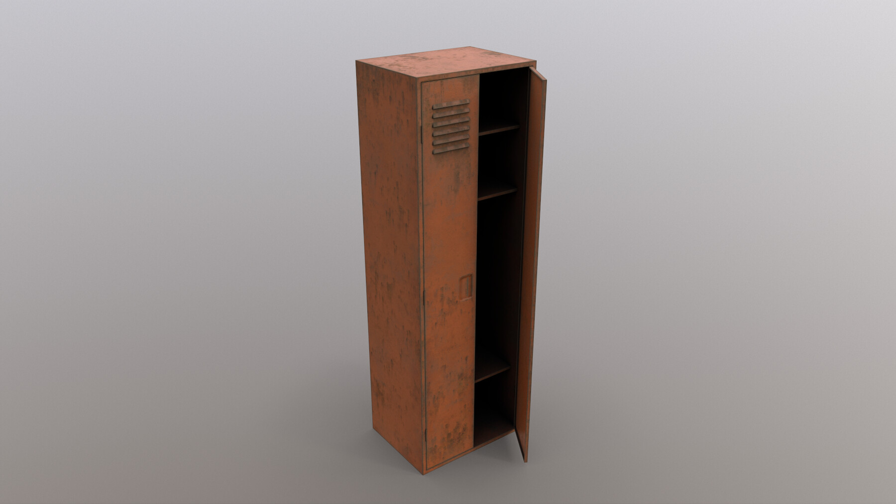 ArtStation - PBR School Gym Locker 09 - Orange | Game Assets