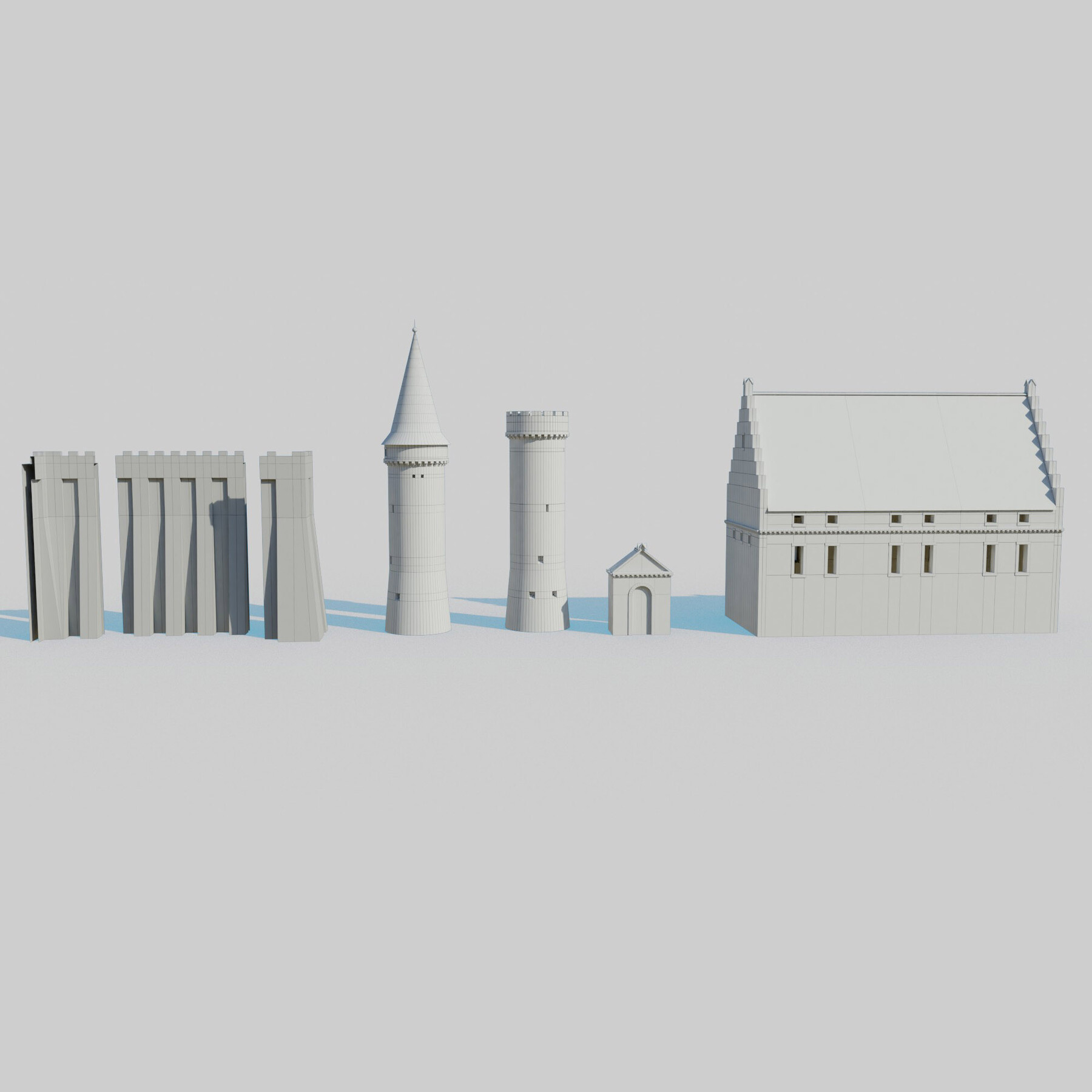 ArtStation - Castle Kit Bash | Game Assets