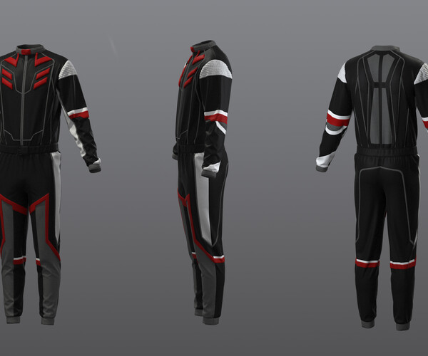 ArtStation - Racer suit | Game Assets