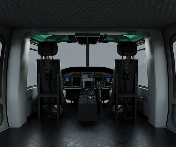 ArtStation - Bell-412 NYPD Detailed cockpit | Resources