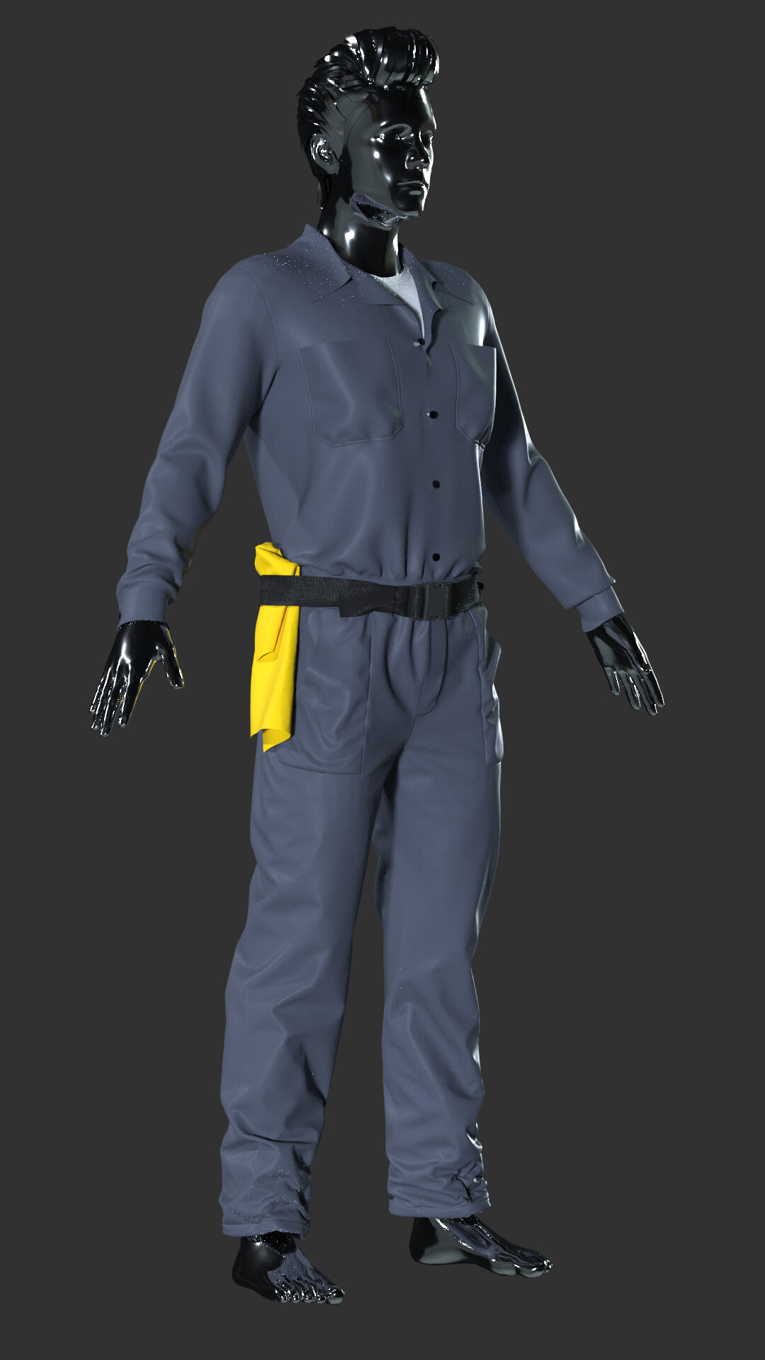 ArtStation - Male Overall/Janitor Marvelous/CLO project + OBJ | Game Assets