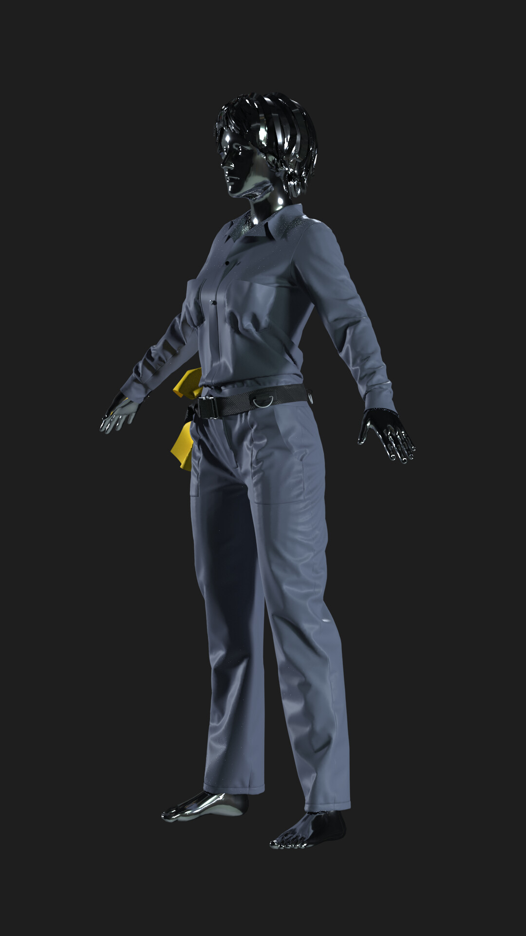 ArtStation - Female Overall/Janitor Marvelous/CLO project + OBJ | Game ...