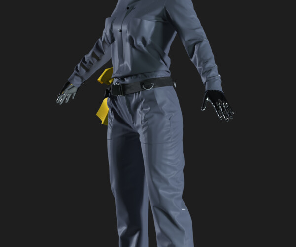 ArtStation - Female Overall/Janitor Marvelous/CLO project + OBJ | Game ...