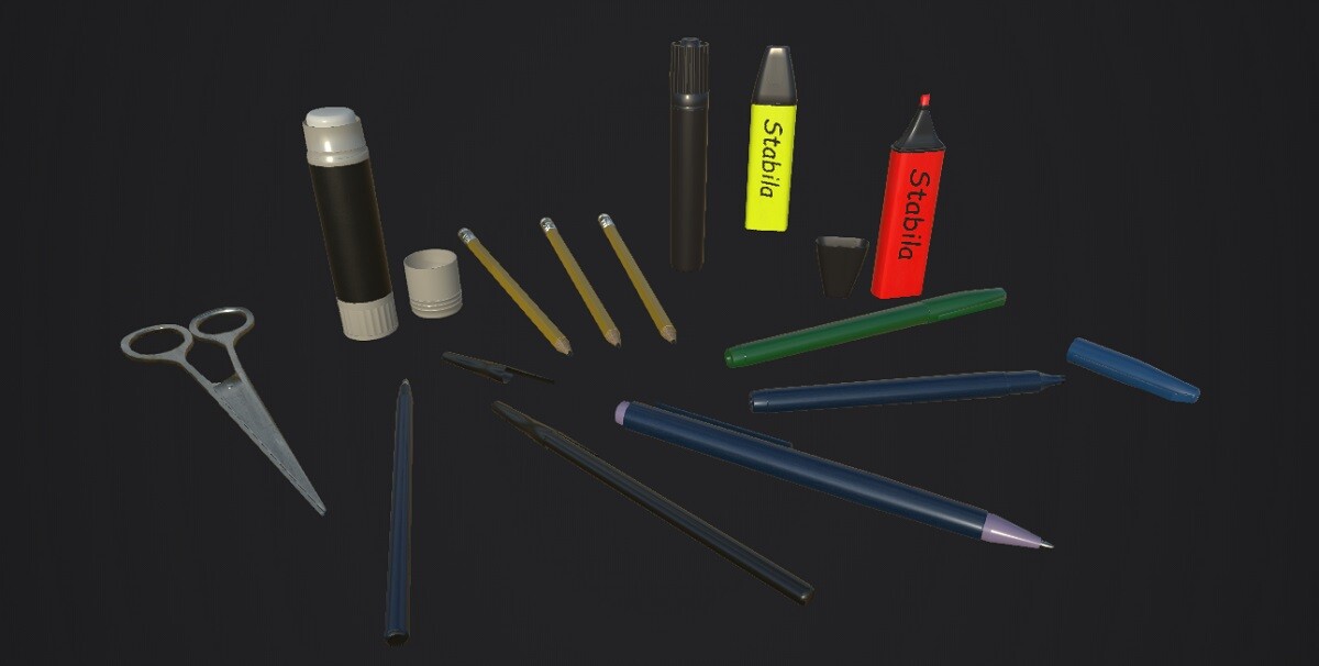 ArtStation - Stationery Pack | Game Assets