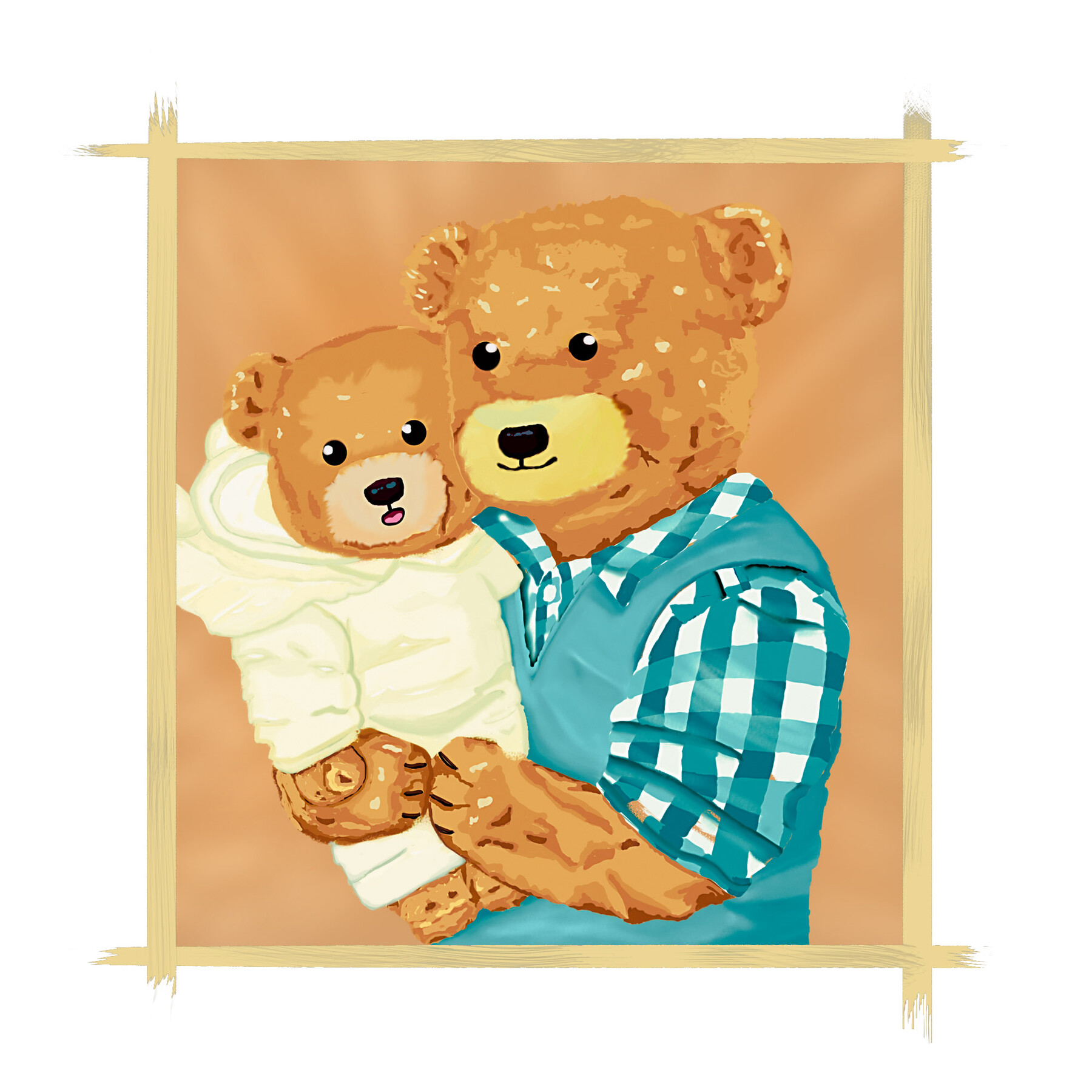 ArtStation - cute bears Father & son | Artworks