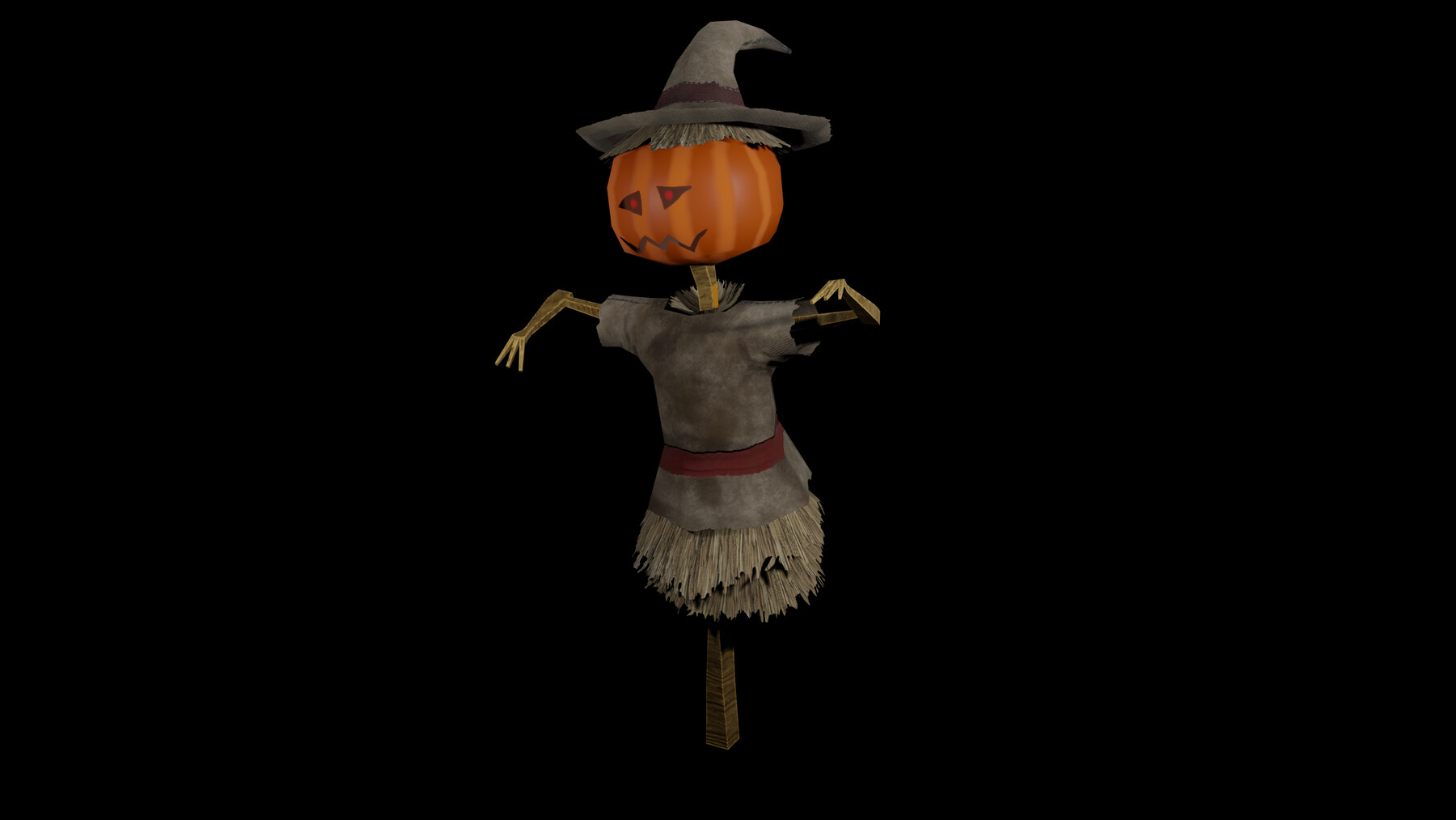 ArtStation - Low Poly Scarecrow Game ready asset | Game Assets