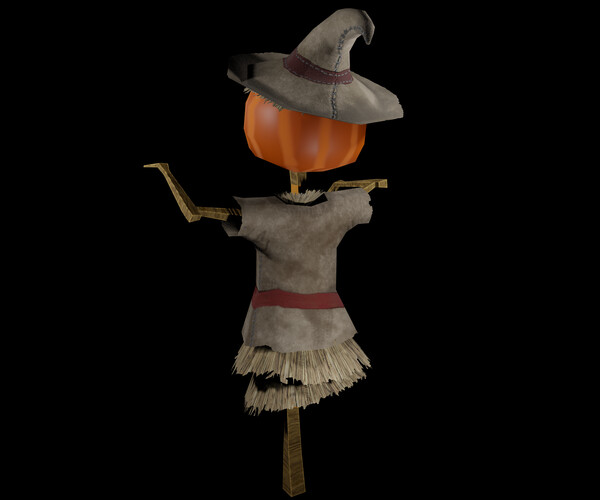 ArtStation - Low Poly Scarecrow Game ready asset | Game Assets