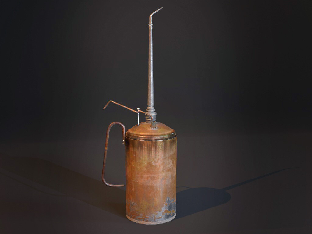 ArtStation - 5 Oil cans 3d model With 4K texture + Metal & Wood Grunge ...