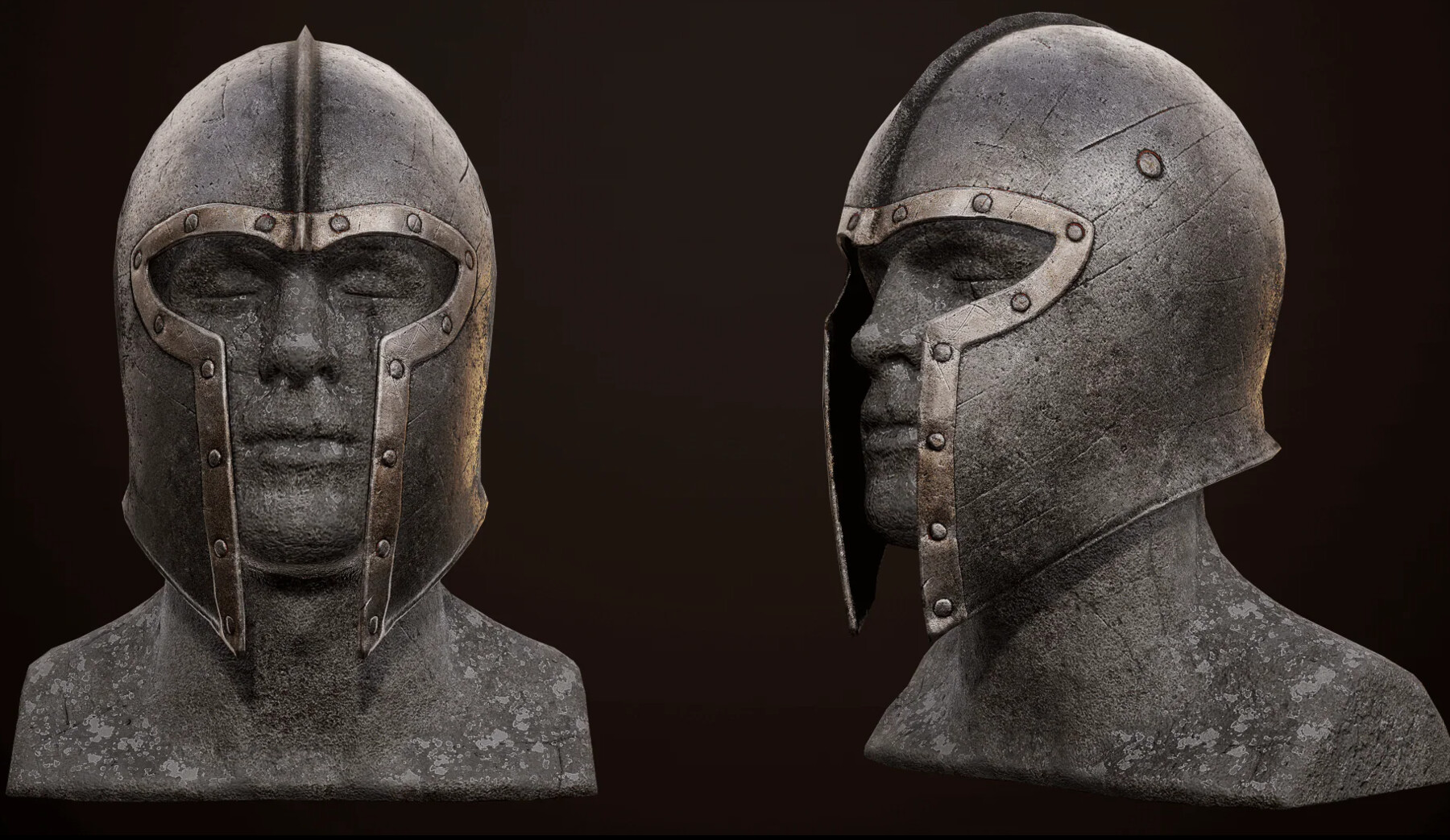 ArtStation - Medieval Helmets Pack Vol.1 | Game Assets