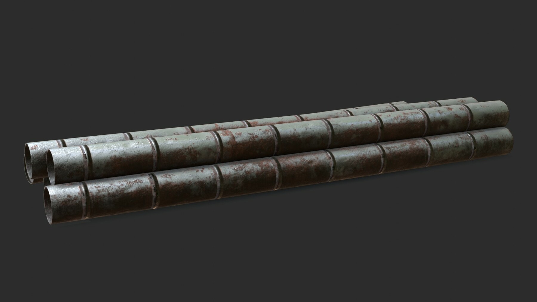 ArtStation - Metallic Pipes Duct | Game Assets