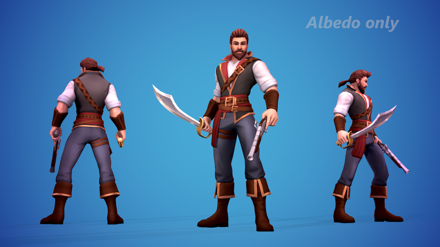 ArtStation - Pirate John | Game Assets