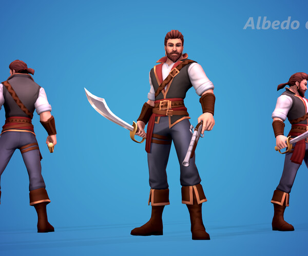 ArtStation - Pirate John | Game Assets