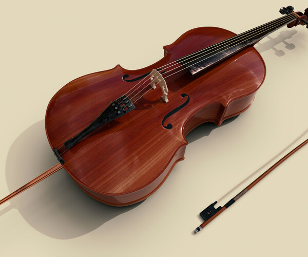 ArtStation - cello Musical instruments full detail low poly and high ...