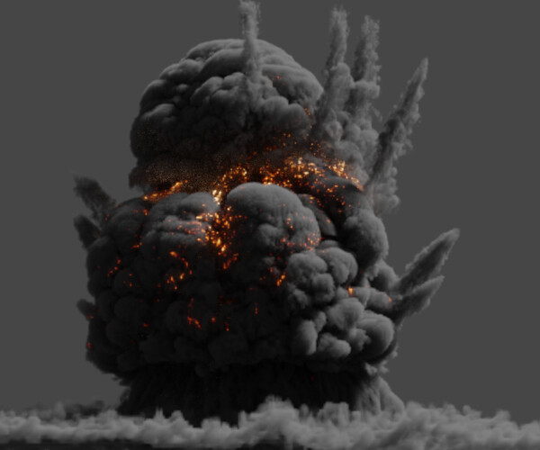 ArtStation - VDB Volcano Explosion | Game Assets