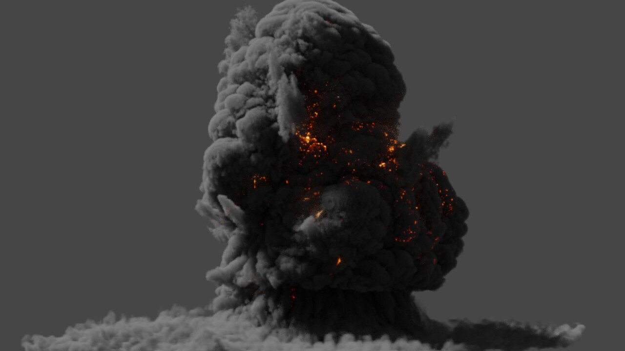 ArtStation - VDB Volcano Explosion | Game Assets