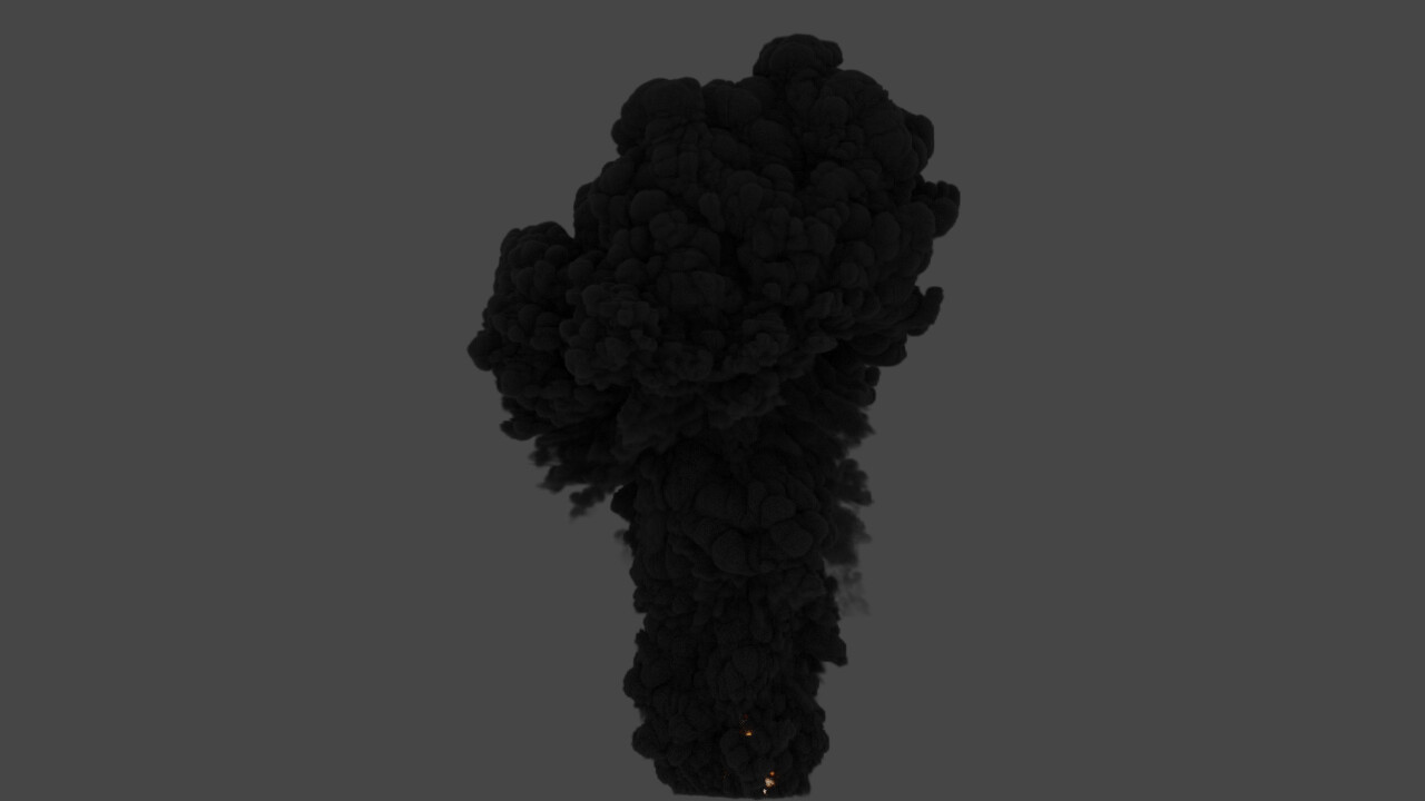ArtStation - VDB Fire and smoke simulation | Game Assets