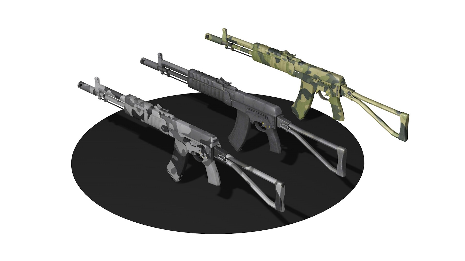 ArtStation - AEK - 971 Russian machine Low-poly | Game Assets