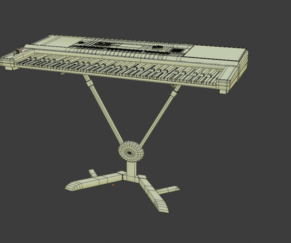 ArtStation - keyboard Musical instruments full detail low poly and high ...