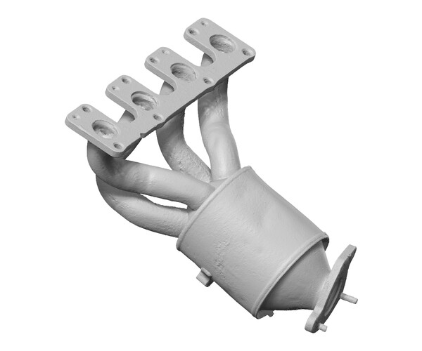 ArtStation - Rusty Exhaust Manifold Raw Scanned 3D Model | Resources
