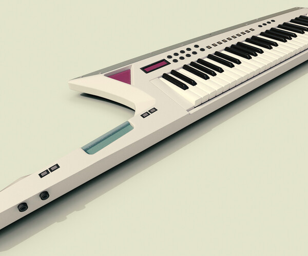 ArtStation - keytar Musical instruments full detail low poly and high ...