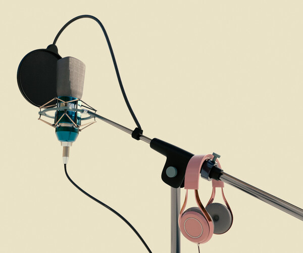 ArtStation - microphone Musical instruments full detail low poly and ...