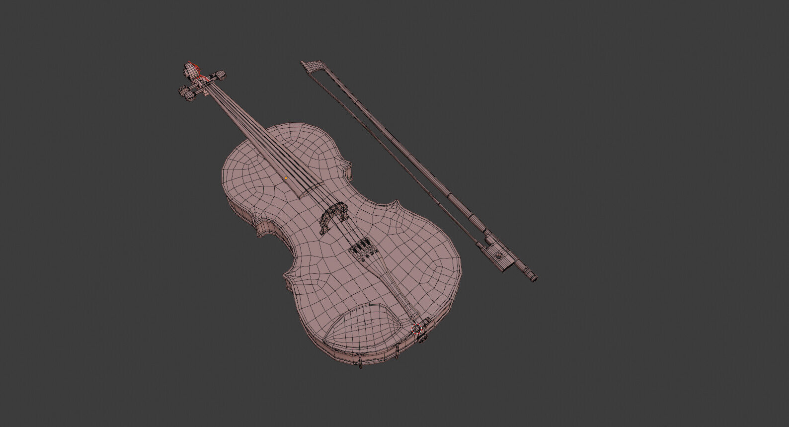 ArtStation - violin instruments full detail low poly and high poly ...