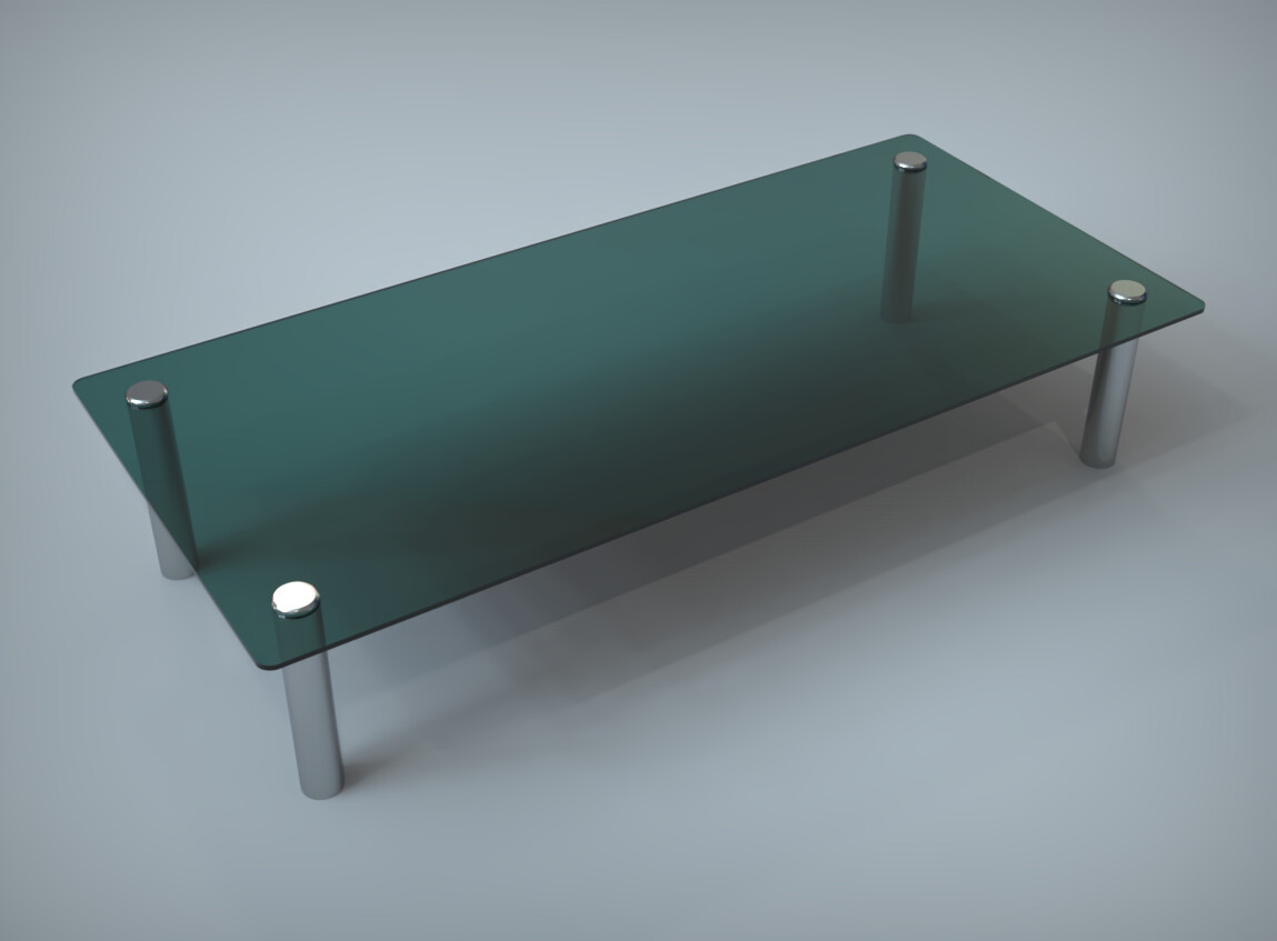 ArtStation - Glass Coffee Table | Game Assets