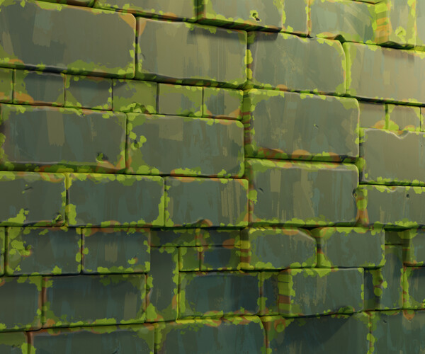 ArtStation - Stylized wall texture 8 Variations | Resources