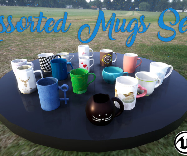 ArtStation - Assorted Mugs Set | Game Assets