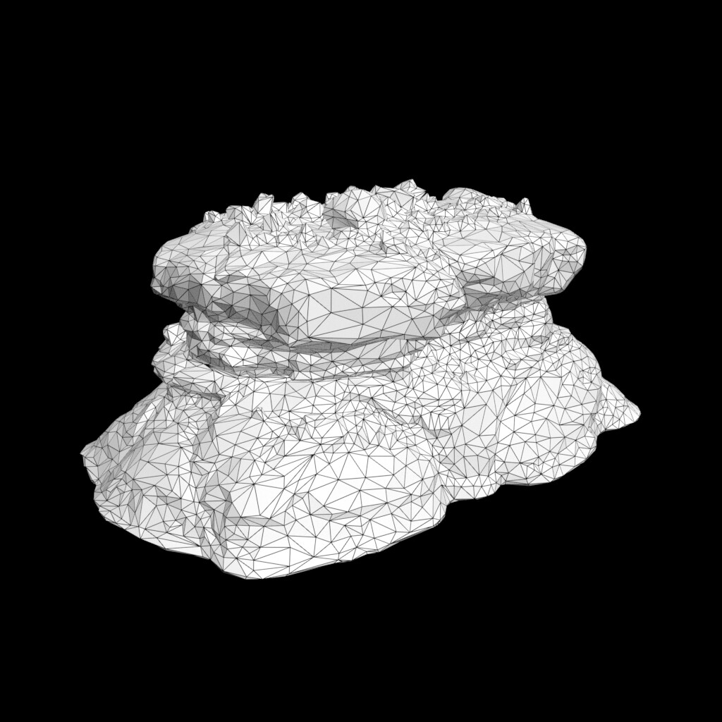 ArtStation - Low poly Crushed Soil Sandstone Base 210911 | Game Assets