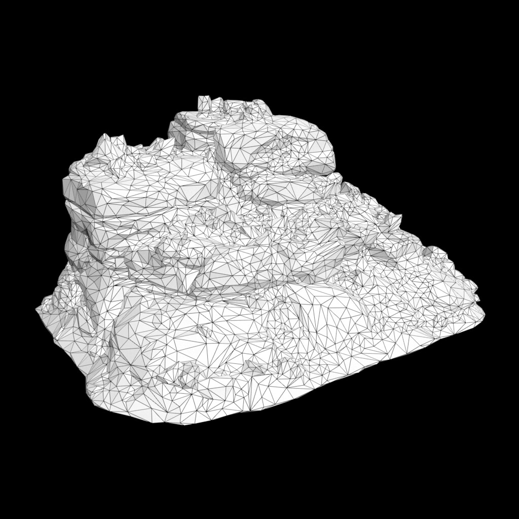 ArtStation - Low poly Crushed Soil Sandstone Base 210911 | Game Assets